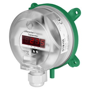 Differential pressure transmitter for air and non-corrosive gases with ...